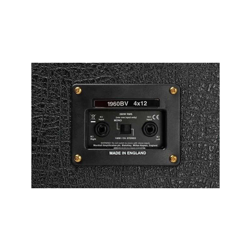 MARSHALL 1960BV baffle 280W 4x12" Switchable Mono / Stereo Base Baffle ...